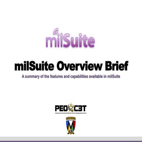 milSuite Overview | PPTX