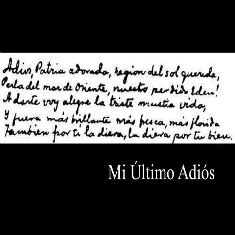 Mi último adiós (Ang Huling Paalam ni Rizal) | PPTX