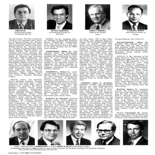 Milton Barbarosh Bio in The Economist | PPTX