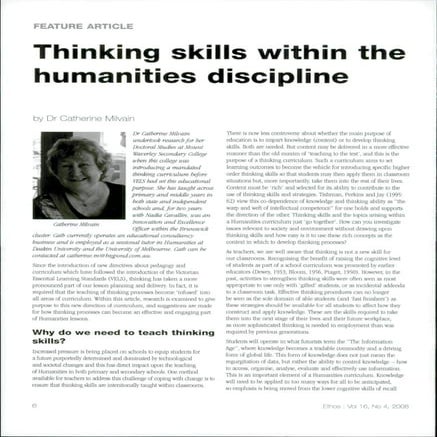 Thinking skills | PDF