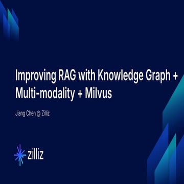 Improving Rag With Knowledge Graph Multi Modality Milvus Pdf