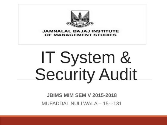 IT General Controls | PPTX