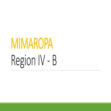 MIMAROPA, Region IV - B | PPTX