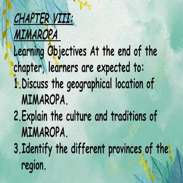 MIMAROPA (Region 4B) | PPTX