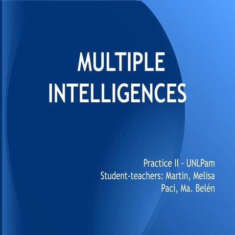 Multiple Intelligences | PPT