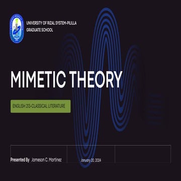 MIMETIC THEORY English Presentations.ppt
