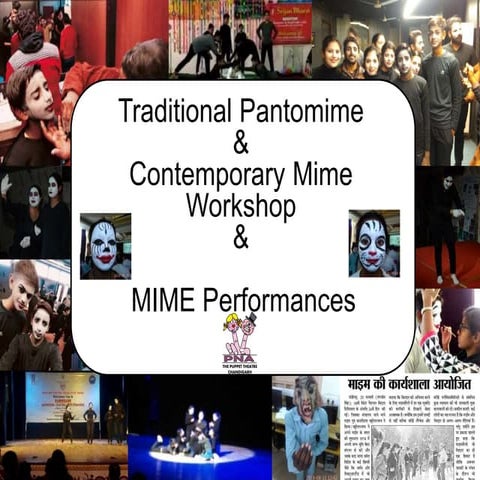 Our different projects on Mime(A Theatrical form) | PPSX