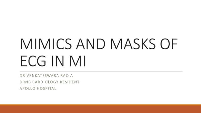 Approach to a patient with Q wave abnormality in ECG | PPSX