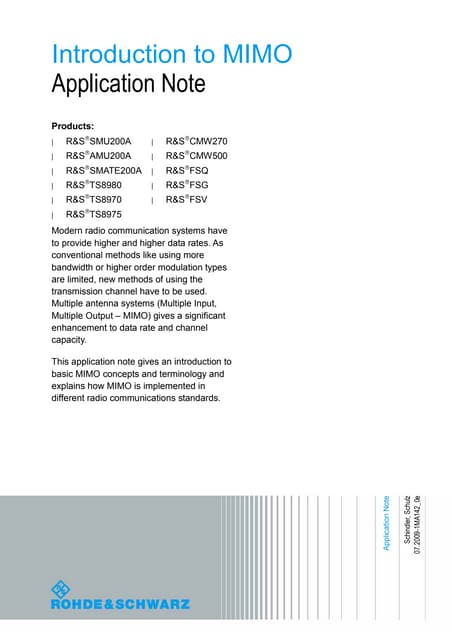 Multiple Antenna techniques.pptx | Computer Networking | Computing