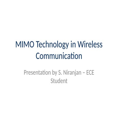MIMO_Technology_Interview_Presentation.pptx