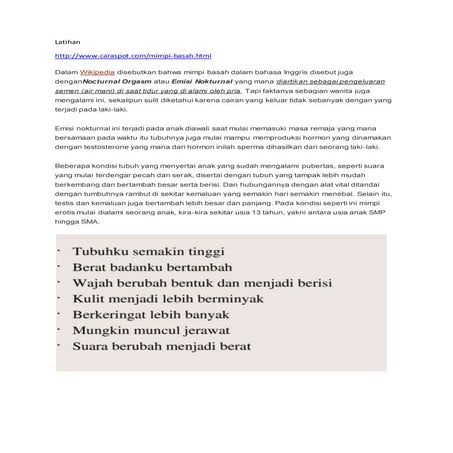 IHTILAM - Mimpi basah | DOCX