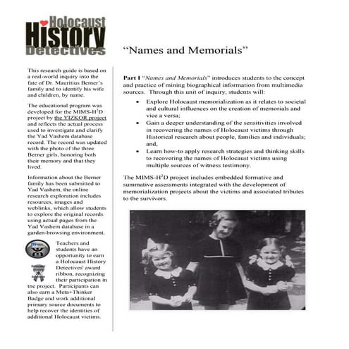 MIMS-H2D Names and Memorials | PDF