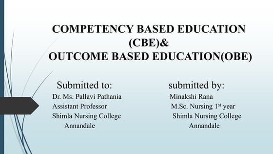 COMPETENCY BASED EDUCATION AND OUTCOME BASED EDUCATION.pptx