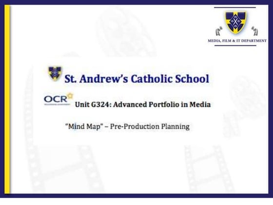 Mind Map - Pre Production Planning | PPT