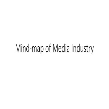 Mind map of media industry | PPTX