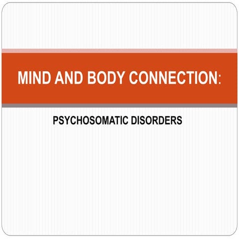 Mind and Body Connection | PPTX