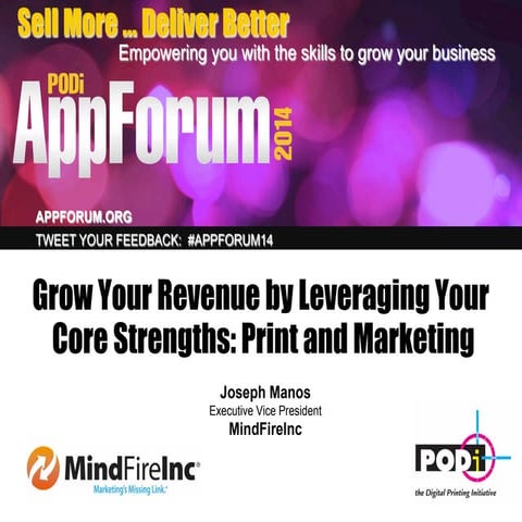 MindFire Presentation at PODi AppForum 2014 | PPT