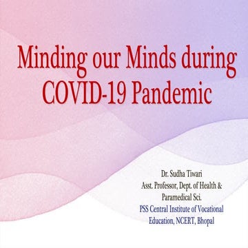 Health and Mindfulness during covid-19 | PPTX