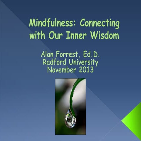 Mindfulness inner wisdom | PPT