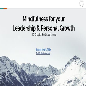 Mindfulness for your Leadership and Personal Growth | PDF