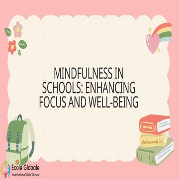 Mindfulness in the Classroom [handouts] | PPTX