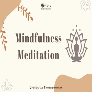 Mindfulness Meditation for Mental Well-Being - Practice, Benefits, and ...