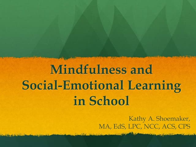 Social emotional learning | PPT