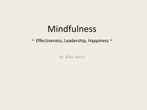 ADHD and Mindfulness | PPT