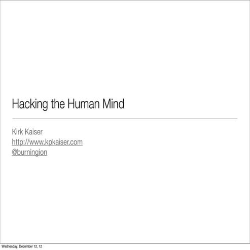 Hacking the Human Mind | PDF