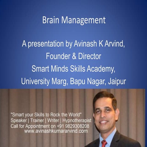 Mind management 8 july 2018 | PPTX