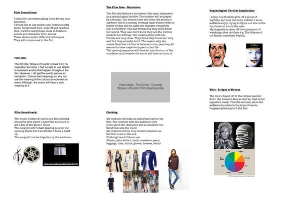 Initial Ideas - Opening Sequence Plan | PPT