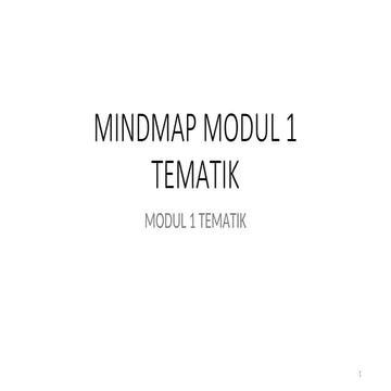 MINDMAP MODUL 1 TEMATIK PPG DALJAB 20.ppt
