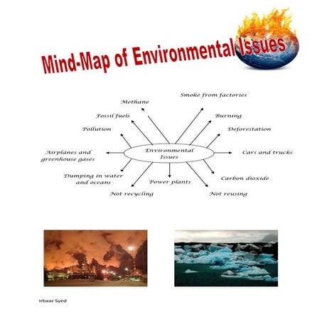 Mind map of environmental issues | DOCX