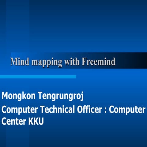 Mind mapping with freemind | PPT