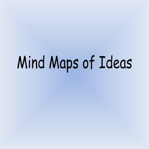 Mind Maps of Ideas | PPTX