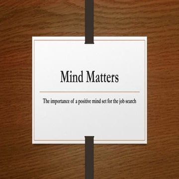 Mind matters | PPTX