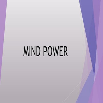 Mind power | PPT