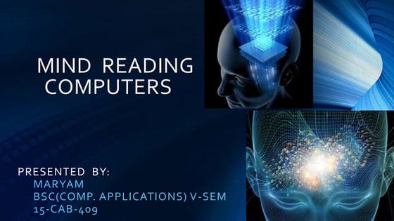 Mind reading computer ppt | PPT