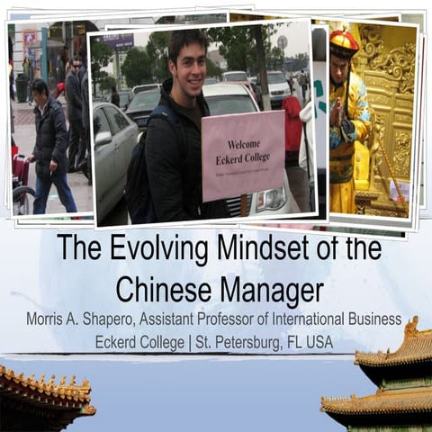 A mind set of Chinese manager in competitive world | PPT