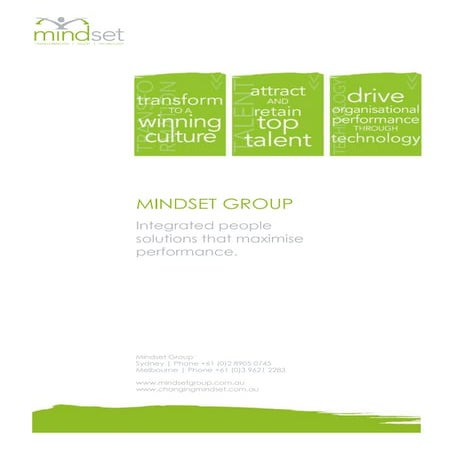 Mindset Group profile and services | PDF