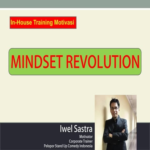 Motivator Indonesia, Mindset revolution | PDF