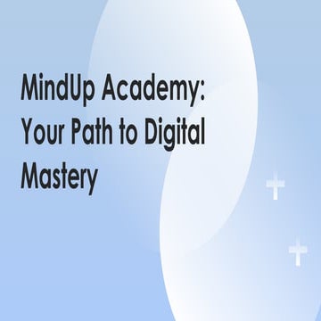 MindUp Academy Calicut: Master Digital Marketing Skills | PPT