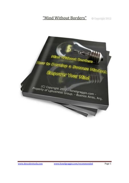 The Secret To Success Is Your Mindset | PDF | Career Advice | Careers