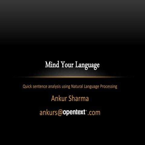 Mind your language | PPTX