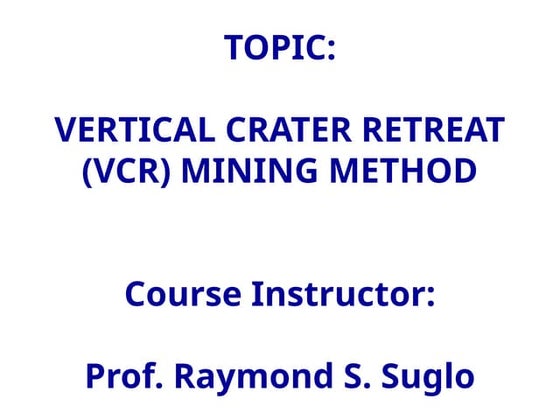 Drop raising in underground mines | PDF