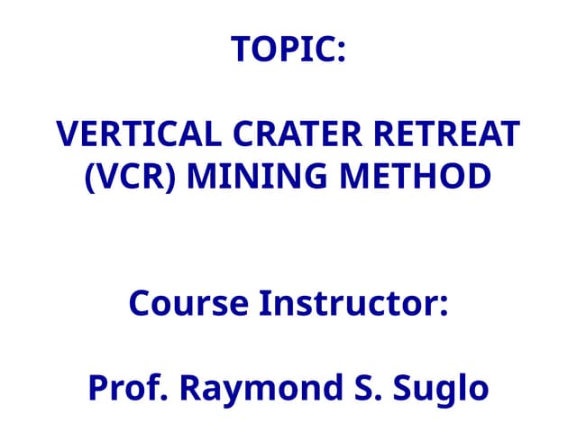 Drop raising in underground mines | PDF