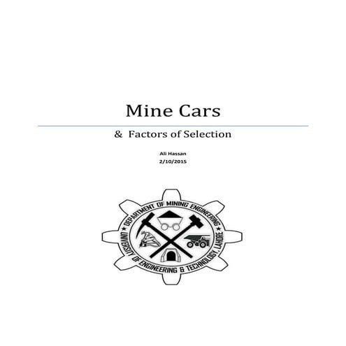 Mine cars | PDF
