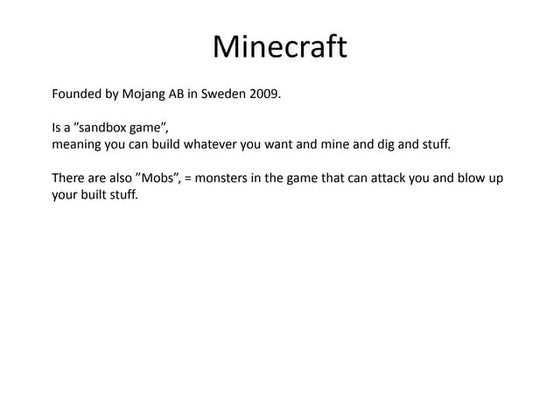 Minecraft PowerPoint Template for Presentation | PPTX