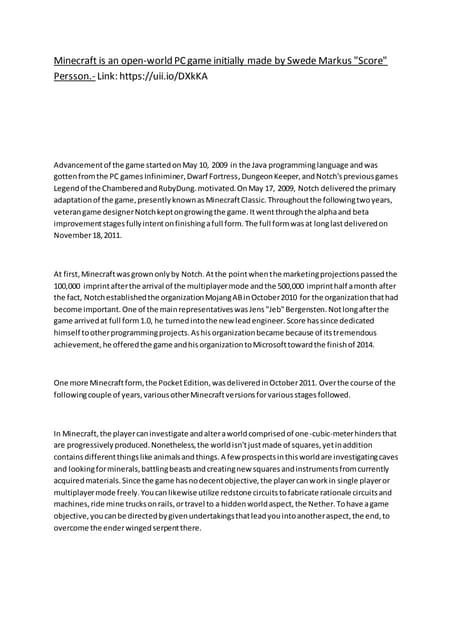 Minecraft PowerPoint Template for Presentation | PPTX