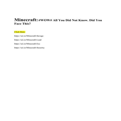 Minecraft..pdf | Roleplaying Games | Games and Puzzles